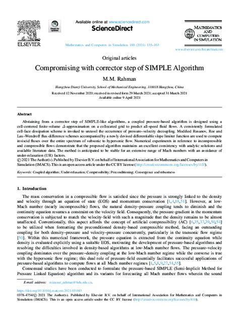 Pdf Compromising With Corrector Step Of Simple Algorithm