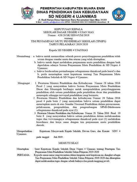 Contoh Draft Sk Kepala Pdf