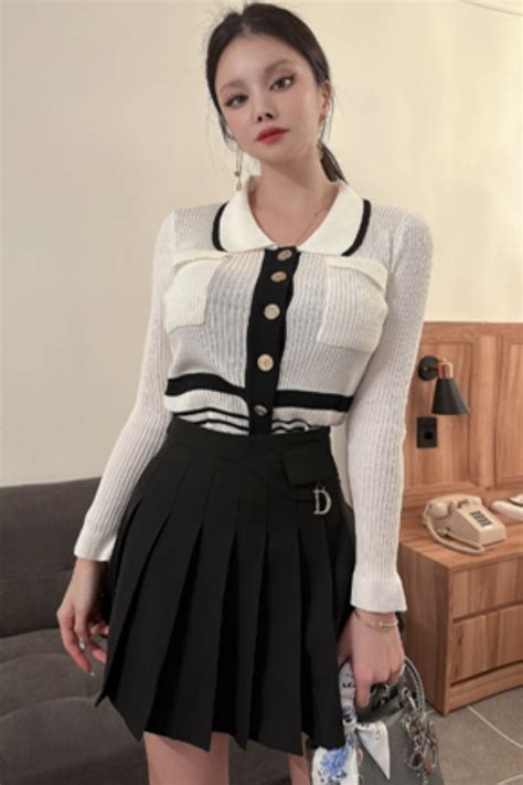 스완바비 디얼미 플리츠 스커트 팬츠