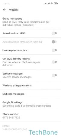 How To Display SIM Card Messages Xiaomi Manual TechBone