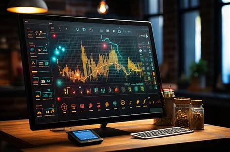 Premium AI Image Analysis Of Bitcoin And Cryptocurrency With Conceptual Chart And Fluctuation