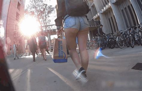 Cheeky College Pawg In Jean Shorts S Non Oc Short Shorts