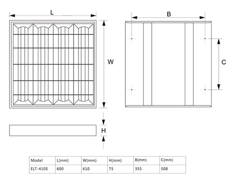 Factory Direct Quality Led Louver Fitting For Efficient Lighting