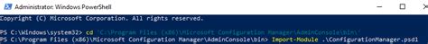 How To Import The Configuration Manager Powershell Cmdlets Labdemo