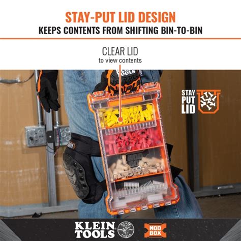 Klein 54812MB MODBOX Half Width Short Component Box BC Fasteners Tools