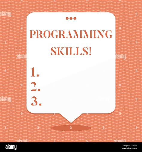 Conceptual Hand Writing Showing Programming Skills Concept Meaning Skills Vital To Write A
