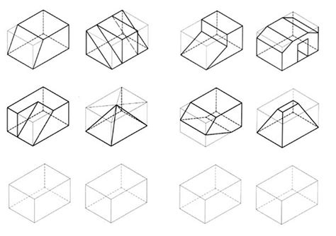 Isometric Drawing Exercises Isometric Drawing Practice Teaching
