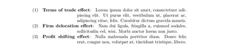 Horizontal Alignment Text Align In Specific Position TeX LaTeX Stack Exchange