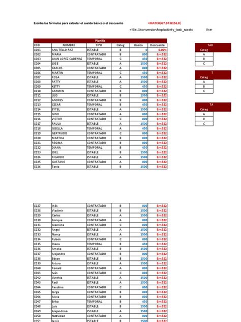 Funciones Avanzadas En Excel Pdf