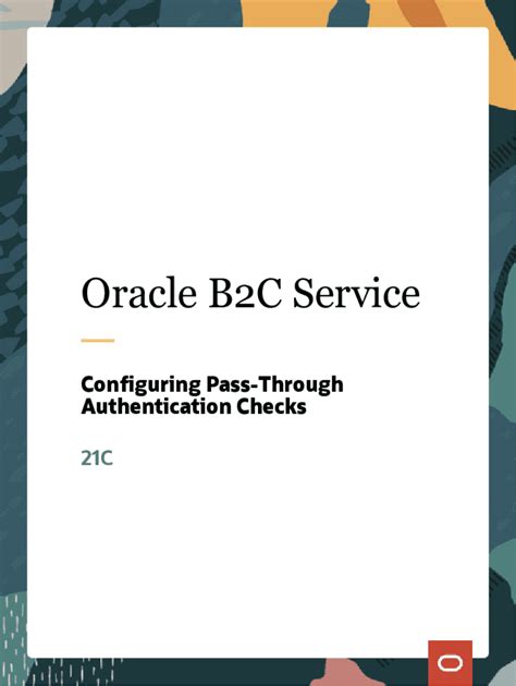 fillable online oracle b2c service configuring pass through fax