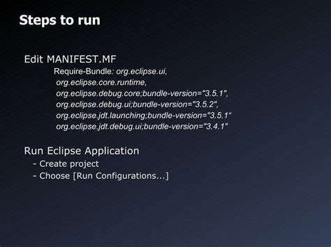 Eclipse Launching Framework Ppt Free Download