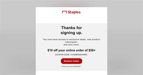 Email Inspiration From Staples Email Love
