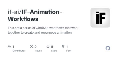 Github If Aiif Animation Workflows This Are A Series Of Comfyui Workflows That Work Together
