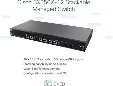 Cisco Sx350x 12 Stackable Managed Switch At ₹ 165000piece Cisco