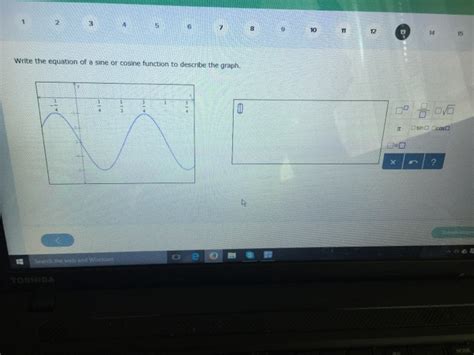 Solved Write The Equation Of A Sine Or Cosine Function To Chegg