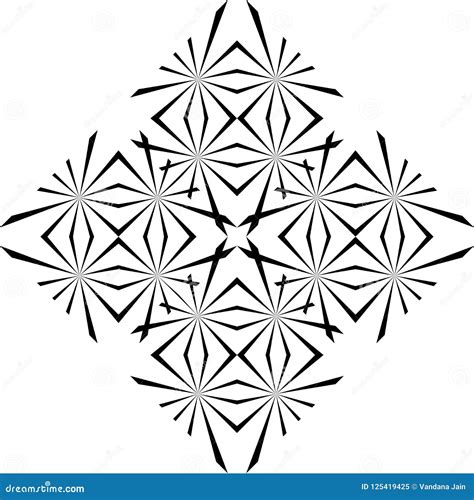 Black And White Seamless Curved Pattern Stock Vector Illustration Of Black Multicolour