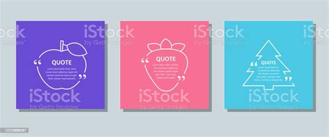 견적 프레임 상자입니다 벡터 인용 텍스트 템플릿입니다 색상 배경에 흰색 테두리가 있는 인용문을 설정합니다 정보 주석 텍스트 상자에 메시지 간단한 창조적 인 개념 현대적인