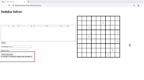 Sudoku Solver Rejects Valid Input Accepts Invalid Input