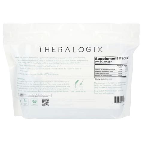 Theralogix Citralith Vitamin And Mineral Supplement 180 Packets 245