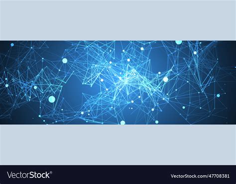 Abstract Polygonal Background With Connecting Vector Image