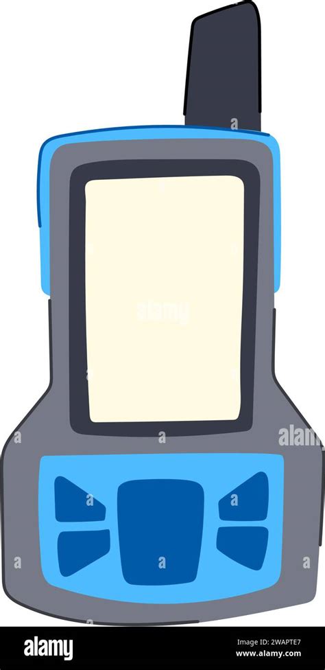 Navigator Handheld Gps Cartoon Vector Illustration Stock Vector Image Art Alamy