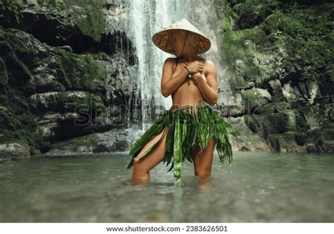 Naked Sexy Girl Triangular Hat Homemade Stock Photo 2383626501