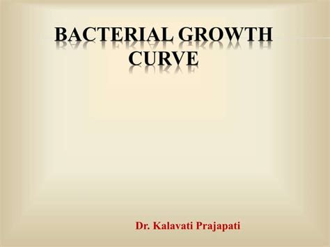 Bacterial Growth Curve Ppt Biological Sciences Science