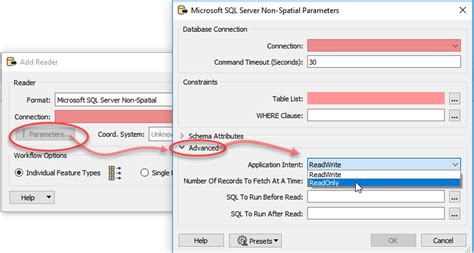 Database Connection Config For Secondary Readonly Database Sql