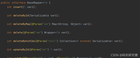 Mybatis Plus从入门到精通（全）码农研究僧的博客 Csdn博客mybatisplus教程从入门到精通