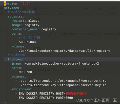 使用docker Compose搭建docker私服与配置webuidocker Compose Webui Csdn博客