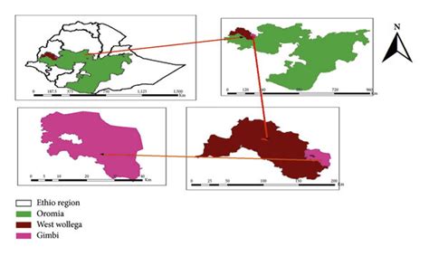 Map Of The Gimbi District Western Ethiopia Download Scientific Diagram