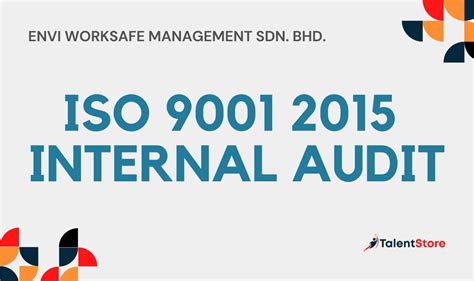 Iso 9001 2015 Internal Audit Talentstore