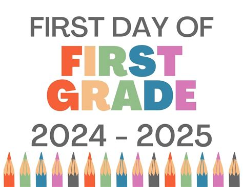 Free Printable First Day Of School Signs [ 2024 2025 ] Hey Donna