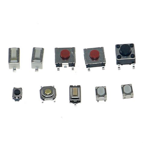 200pcs 10 가지 유형 촉각 누름 버튼 터치 스위치 원격 키 버튼 마이크로 스위치 핫 세일 전자 액세서리 및 소모품