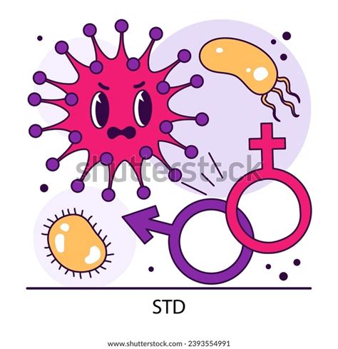 Reproductive Health Std Sexual Transmitted Diseases Stock Vector Royalty Free