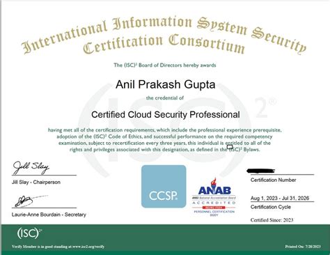 Anil Gupta Cissp Ccsp On Linkedin Its Official Now Got Ccsp