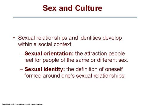 12 Sexuality Copyright 2017 Cengage Learning All Rights