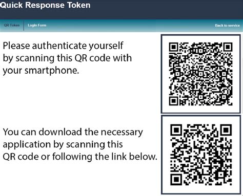 2 For A Qr Code Token Based Login The User Does Not Need To Provide