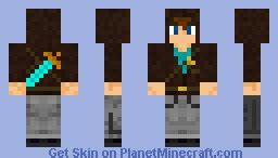 Mysteries Guy With Diamond Sword Minecraft Skin
