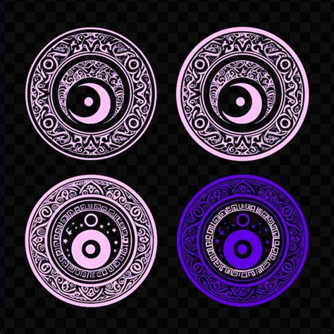 Premium Psd A Set Of Round Labels With A Circle And The Words Quot