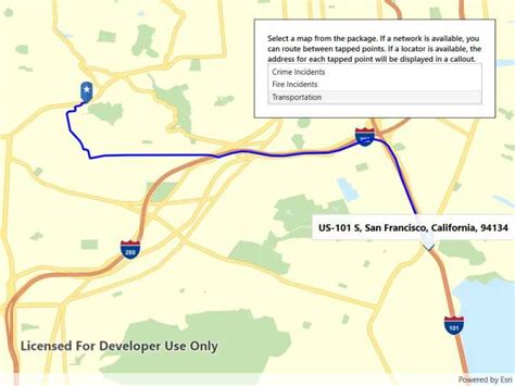 mobile map search and route arcgis maps sdk for esri developer