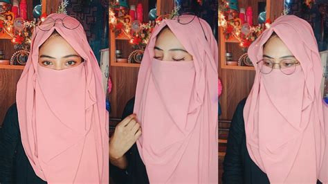 Hijab With Niqab Style Full Coverage Without Inner Cup New Hijab