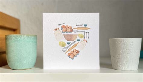 Baking Heart Greeting Card And Hope Designs