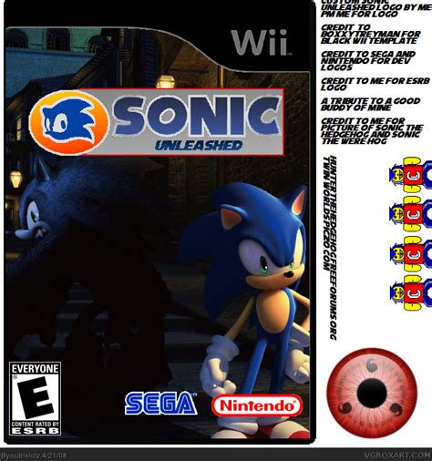 Viewing Full Size Sonic Unleashed Box Cover