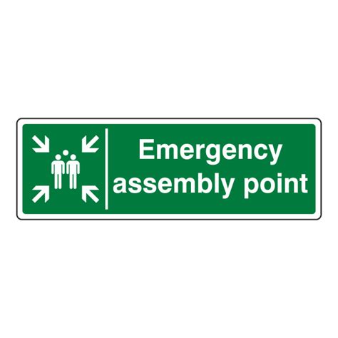Emergency Assembly Point Sign Landscape