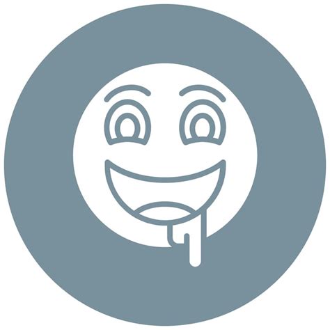 Premium Vector Drooling Face Vector Illustration Style