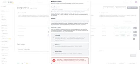 Snapshot Management Sitebox Docs