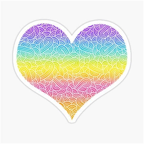 Ombré Gender Non Binary Flag Swirls Doodles Sticker For Sale By