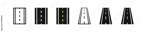 Road Icon Highway Symbol Asphalt Street Signs Way Symbols Path