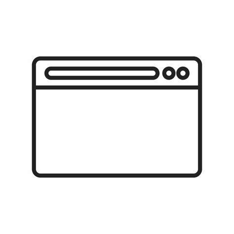 Browser Outline Icon 13633859 Vector Art At Vecteezy